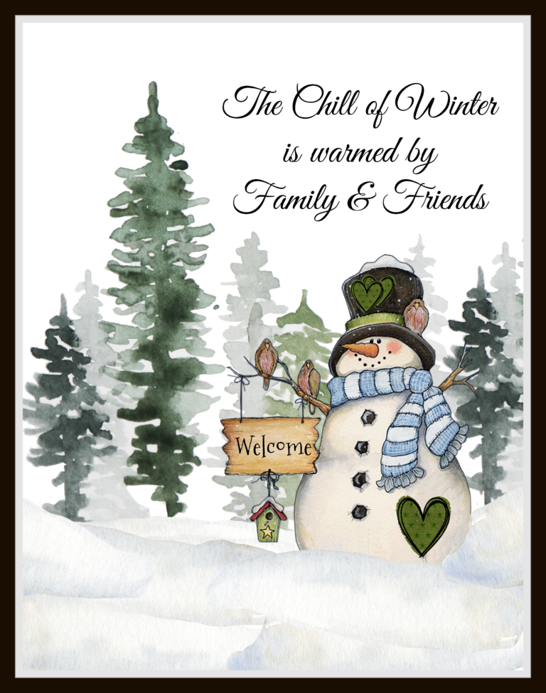 Celebrate the Season with Free Winter Printables - my home of all seasons